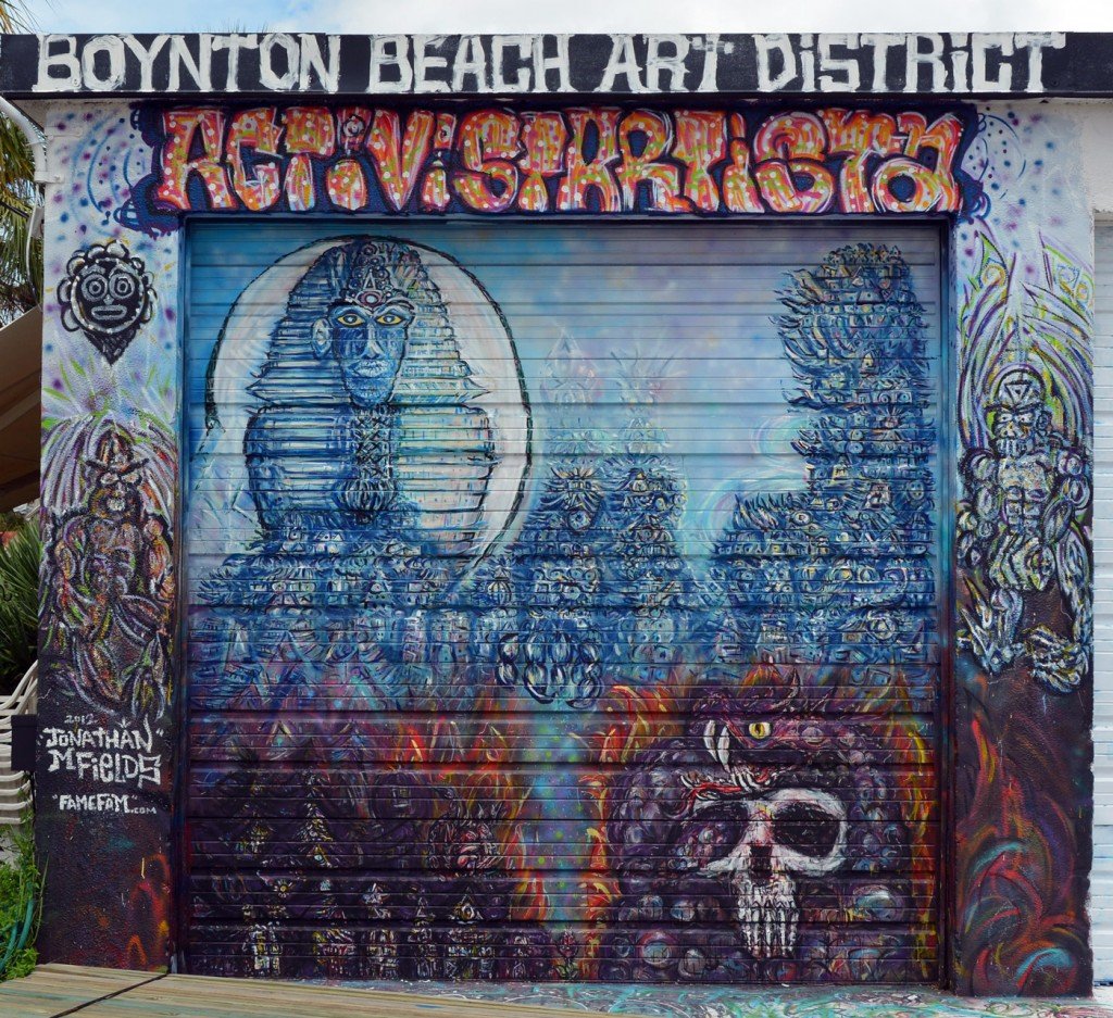 Live Mural Painting Boynton Beach Art District | Jonathan M Fields